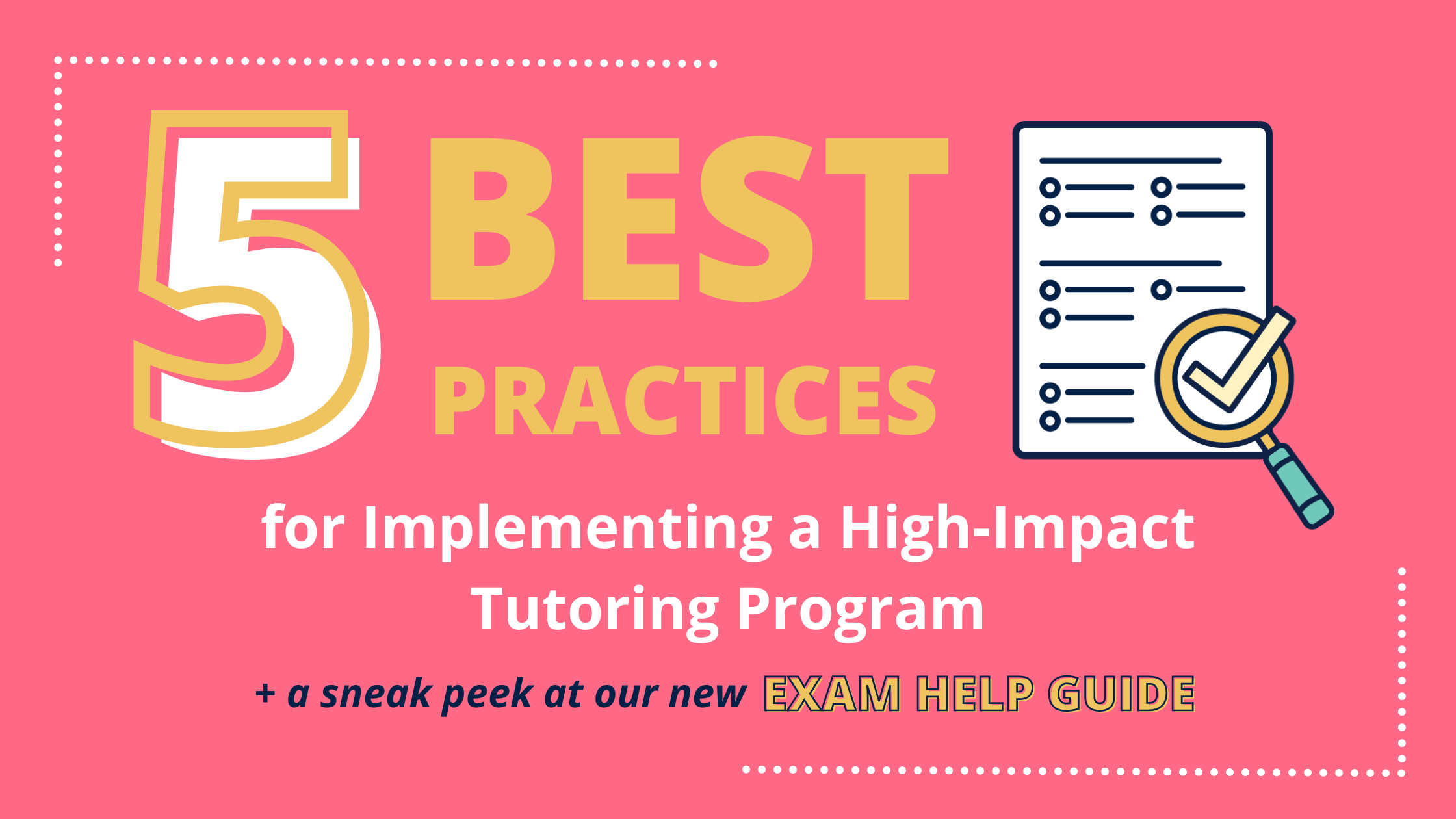 5 Best Practices for Implementing a High-Impact Tutoring Program